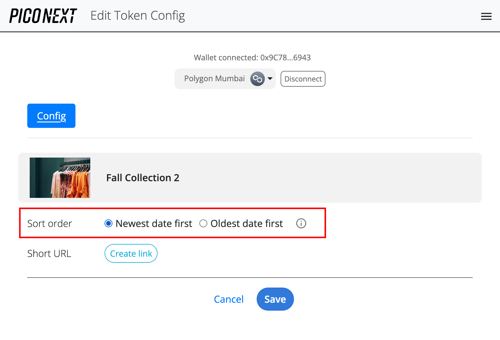 Adjust Display Options using Token Config - PicoNext