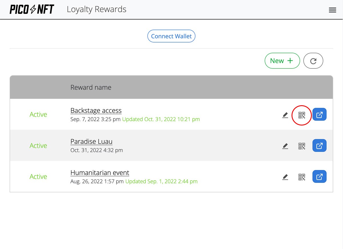 PicoNext - Support - Redeem loyalty reward with QR code